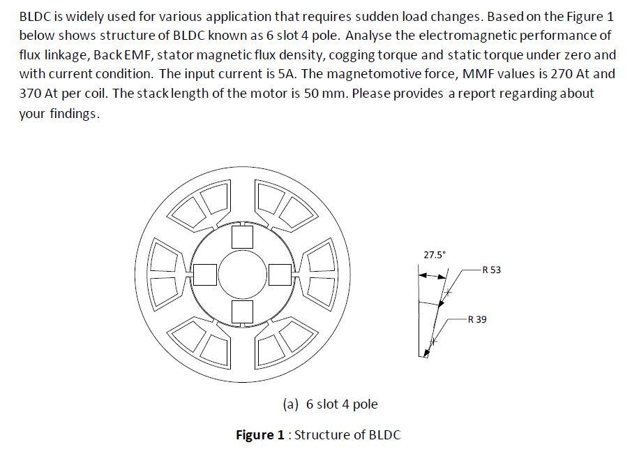 Solved BLDC is widely used for various application that | Chegg.com