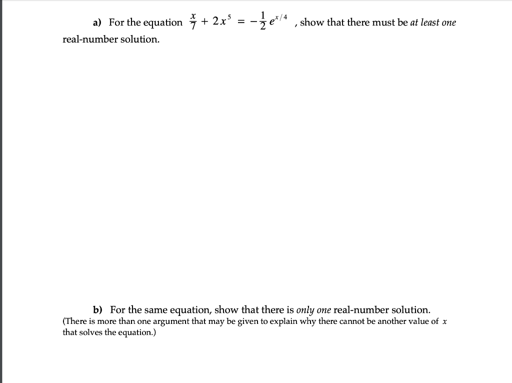 Solved a) For the equation real-number solution. + 2x = - | Chegg.com