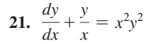 Solved using Brunelli's equation, solve for y dydx+yx=x2y2 | Chegg.com