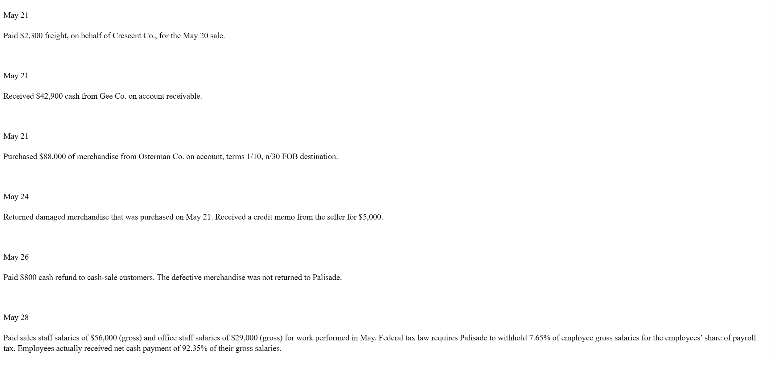 Post the CJE's to the Ledger Accounts. PART 13 | Chegg.com