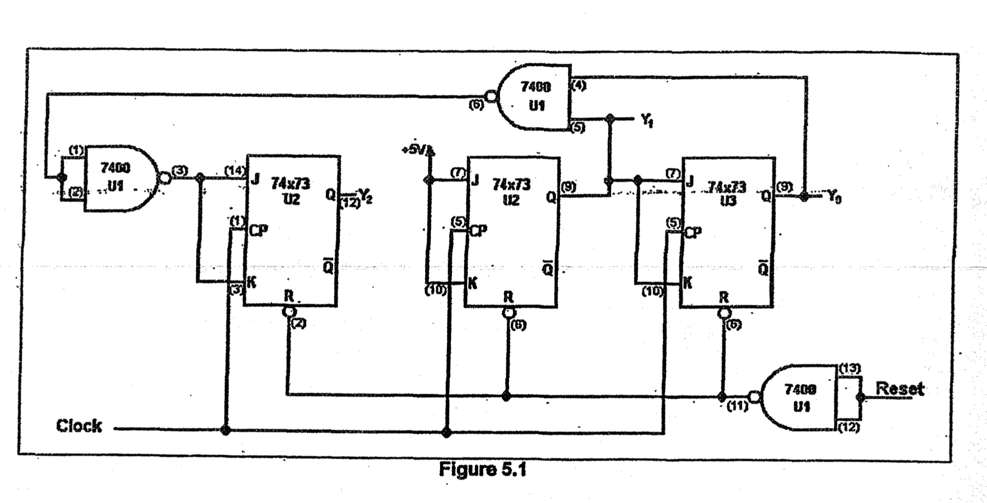 Solved 2 Analyze the sequential counter-circuit-shown.in | Chegg.com