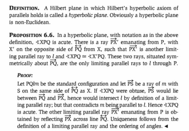DEFINITION. A Hilbert plane in which Hilbert's | Chegg.com
