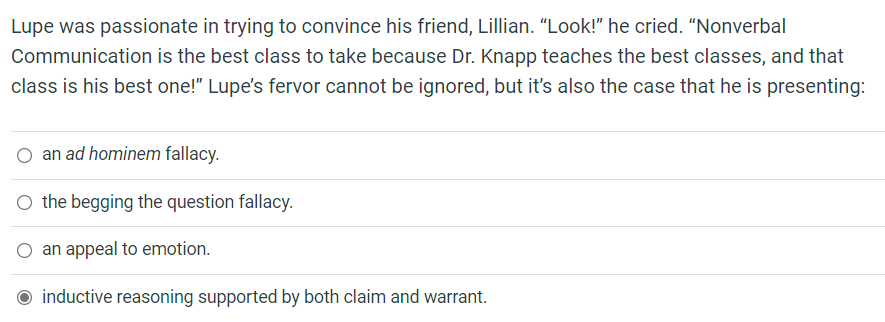 Lupe was passionate in trying to convince his friend, | Chegg.com