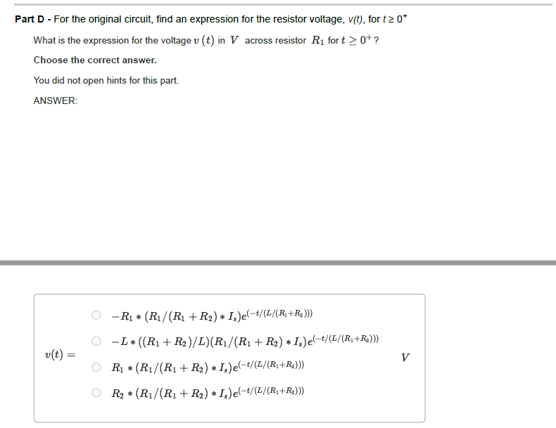 Solved For the given circuit, assume the make-before-break | Chegg.com