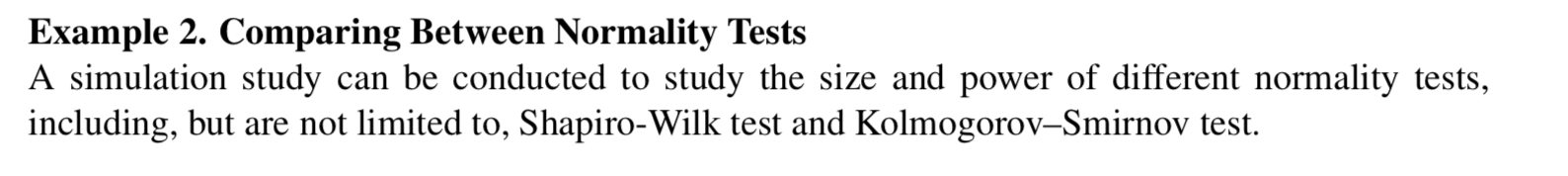 Example 2. Comparing Between Normality Tests A | Chegg.com