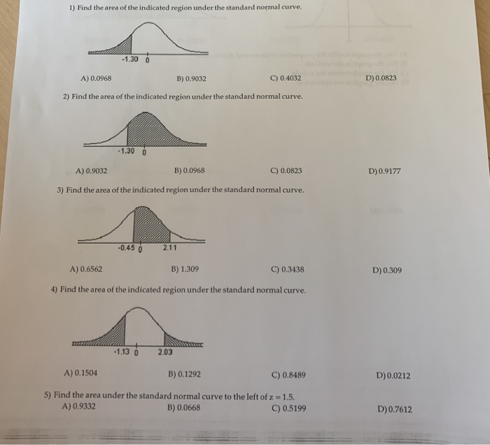 Identifying Regions Under Normal Curve Corresponds To Vrogue co