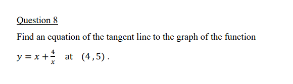 Solved Find an equation of the tangent line to the graph of | Chegg.com