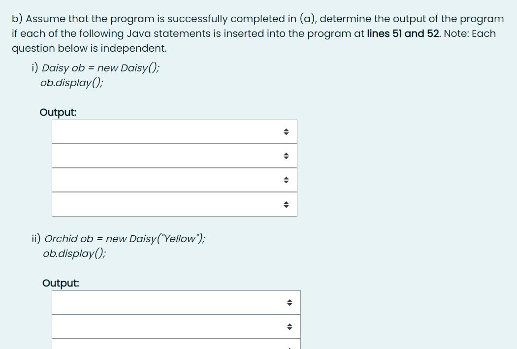 Solved Given an incomplete program in Program 1: 1/Program 1 | Chegg.com