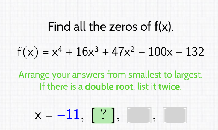Solved Find all the zeros | Chegg.com