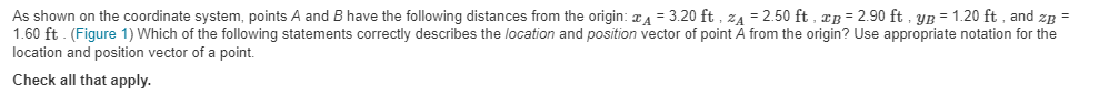 Solved As shown on the coordinate system, points A and B | Chegg.com