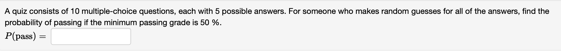 Solved A quiz consists of 10 ﻿multiple-choice questions, | Chegg.com