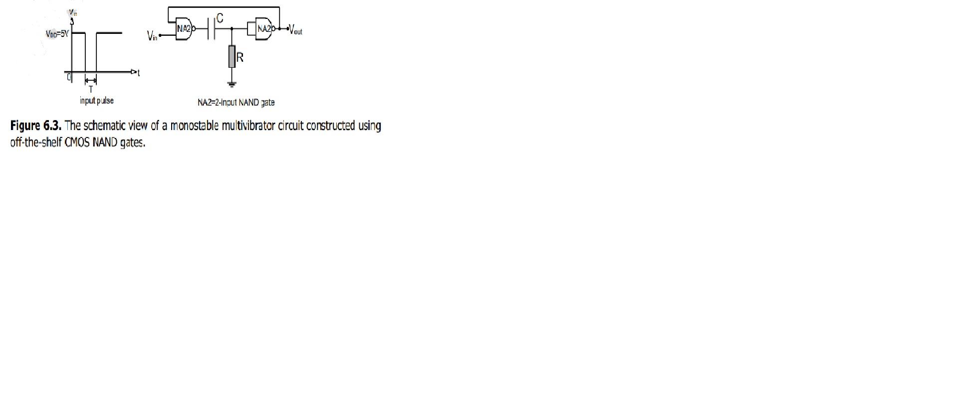 Solved 3. Off-the-shelf NAND based Monostable Multivibrator | Chegg.com
