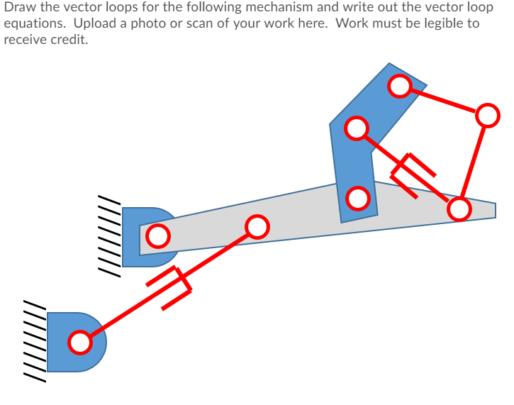 Solved Draw the vector loops for the following mechanism and | Chegg.com