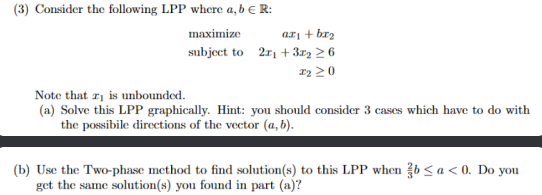 Solved (b) ﻿Use the Two-phase method to ﻿find solution(s) to | Chegg.com