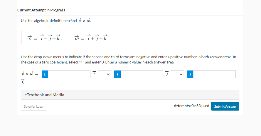 Solved Current Attempt in ProgressUse the algebraic | Chegg.com