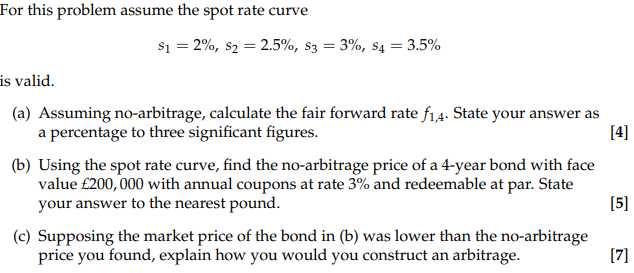 Solved For this problem assume the spot rate curve $1 = 2%, | Chegg.com