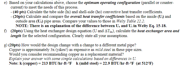 Solved Hewlett-Packard Single-Pass Shell-and-Tube Heat | Chegg.com