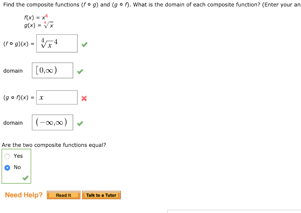 Solved Find the composite functions (fo g) and (g。. what is | Chegg.com