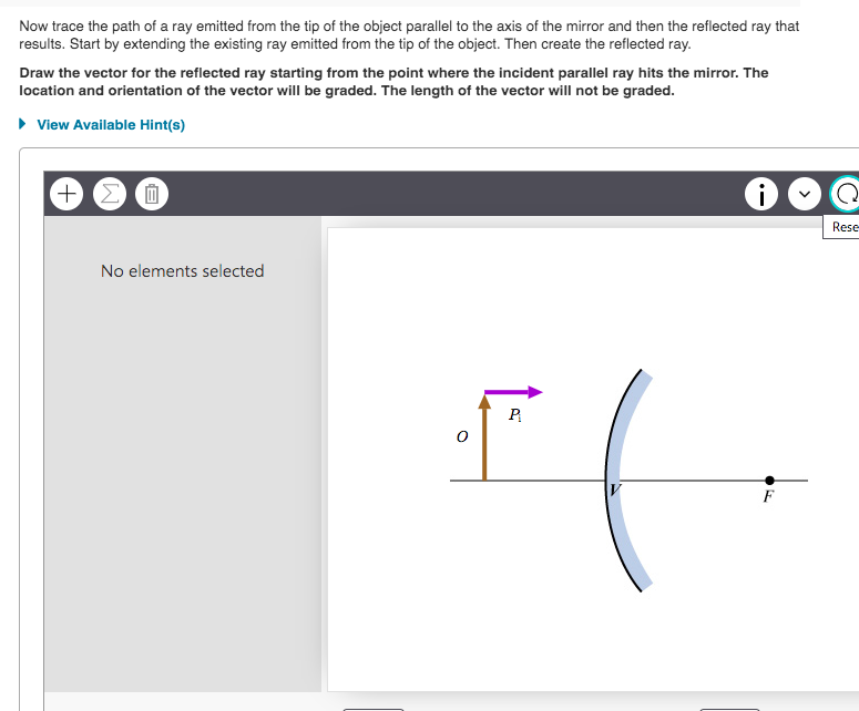 Solved Now Trace The Path Of A Ray Emitted From The Tip Of 5017