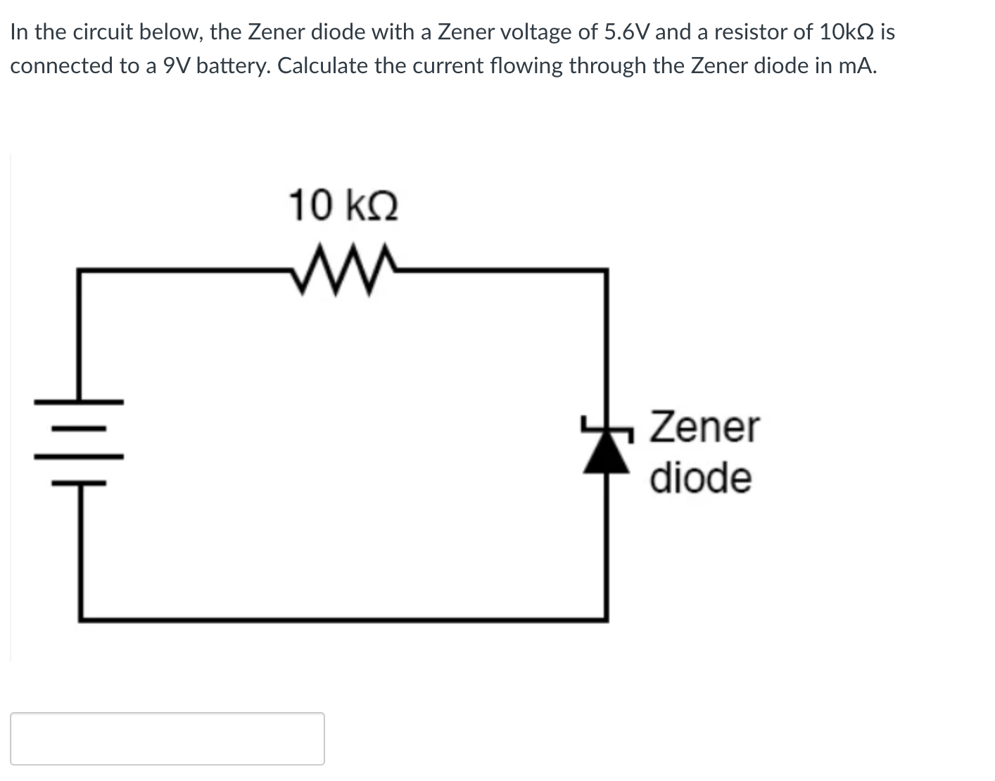 Solved PLEASE QUICK!!!! In the circuit below, the Zener | Chegg.com