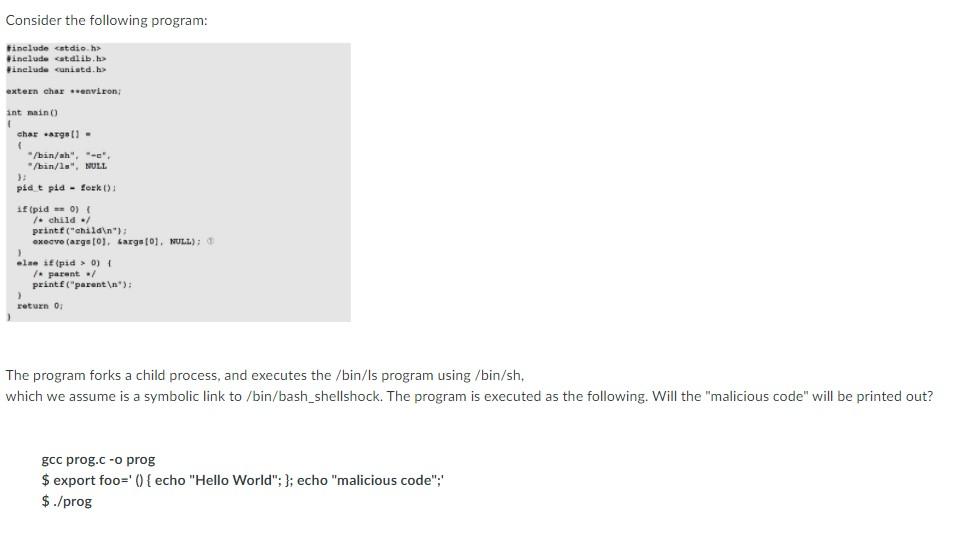 Solved Consider the following program: finclude #include | Chegg.com