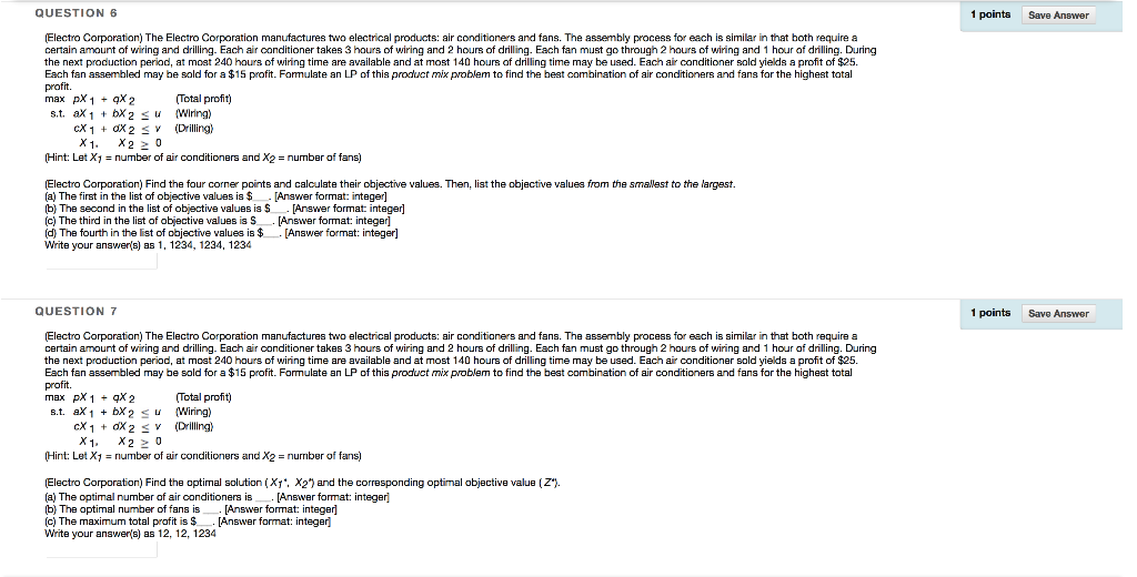 Solved QUESTION 4 1 points Save Answer (Electro Corporation | Chegg.com
