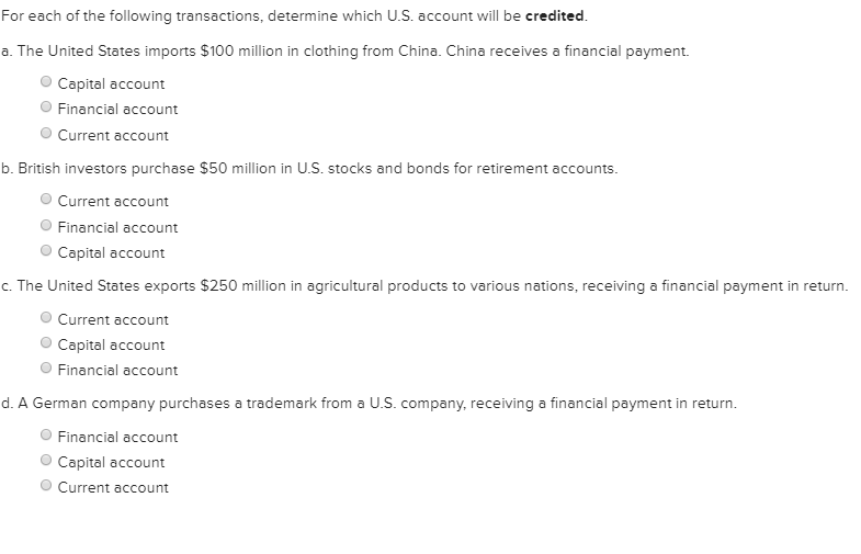 Solved For each of the following transactions, determine | Chegg.com