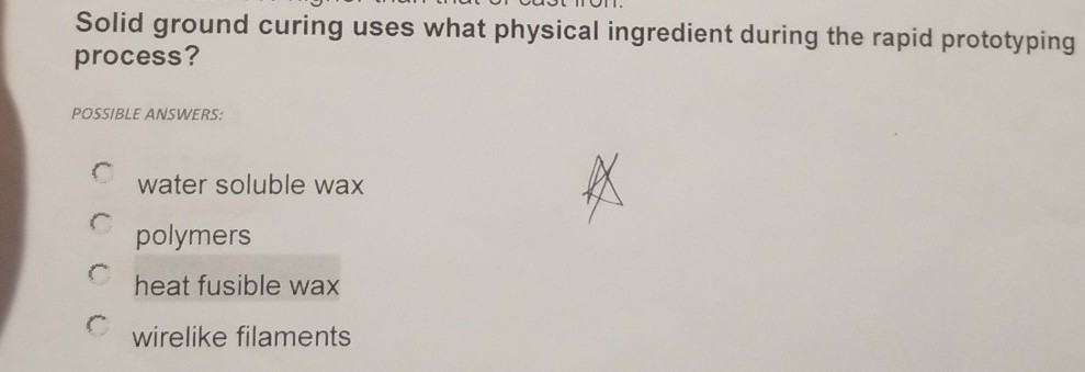 Solved Solid ground curing uses what physical ingredient | Chegg.com
