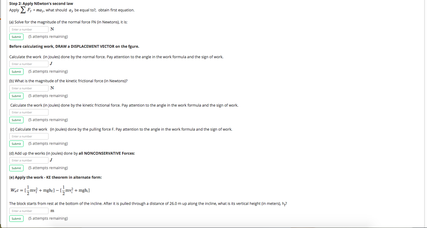 Solved 330 Work and Kinetic Energy Theorem ALTERNATE form | Chegg.com