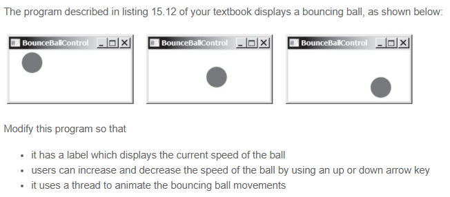 Solved The program described in listing 15.12 of your | Chegg.com