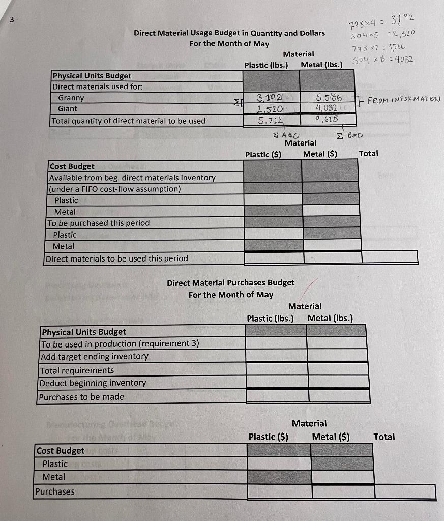 Solved Please solve for number 3 (the first image) the | Chegg.com