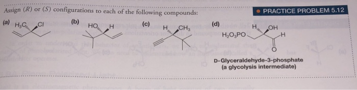 Solved Assign (R) or (S) configurations to each of the | Chegg.com