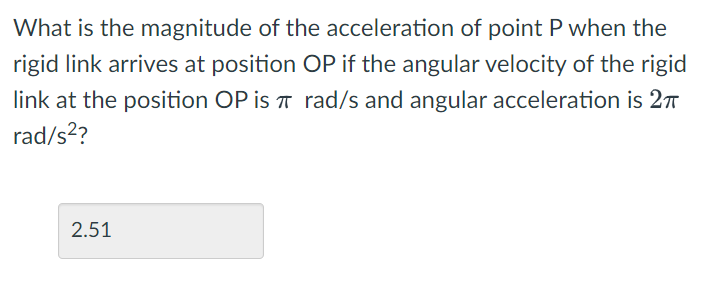 Solved Figure 3 below shows a link-segment rigid body | Chegg.com