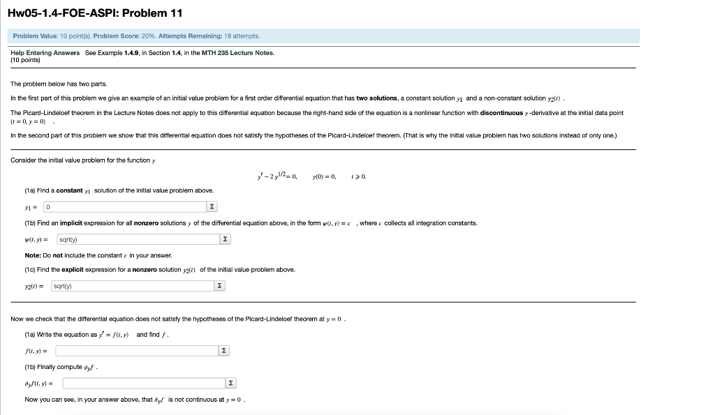 Solved Hw05-1.4-FOE-ASPI: Problem 11 Problem Value: 10 | Chegg.com