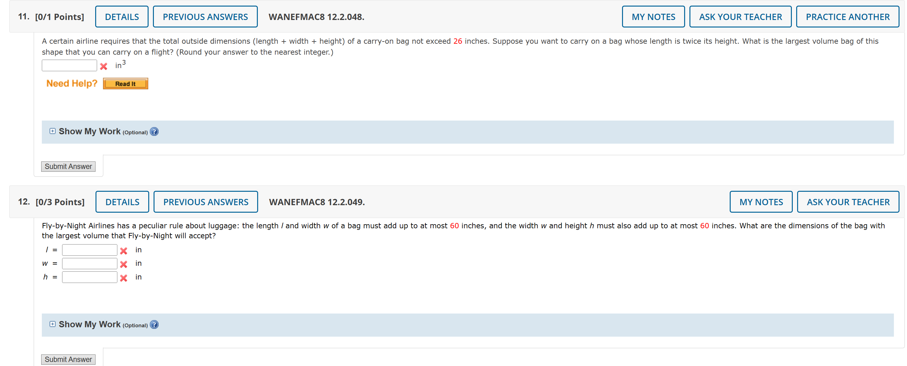 Solved Points]WANEFMAC8 12.2.048.shape that you can carry on | Chegg.com