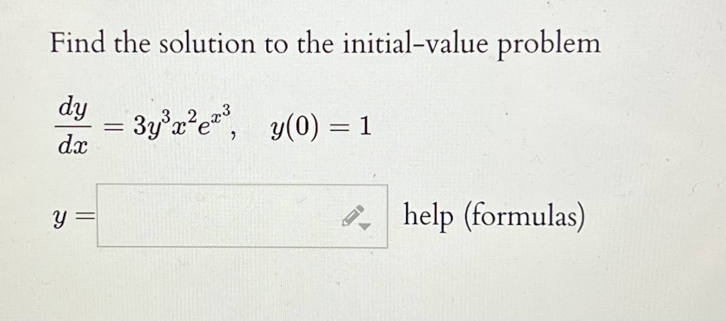 Solved Find the solution to the initial-value problem | Chegg.com