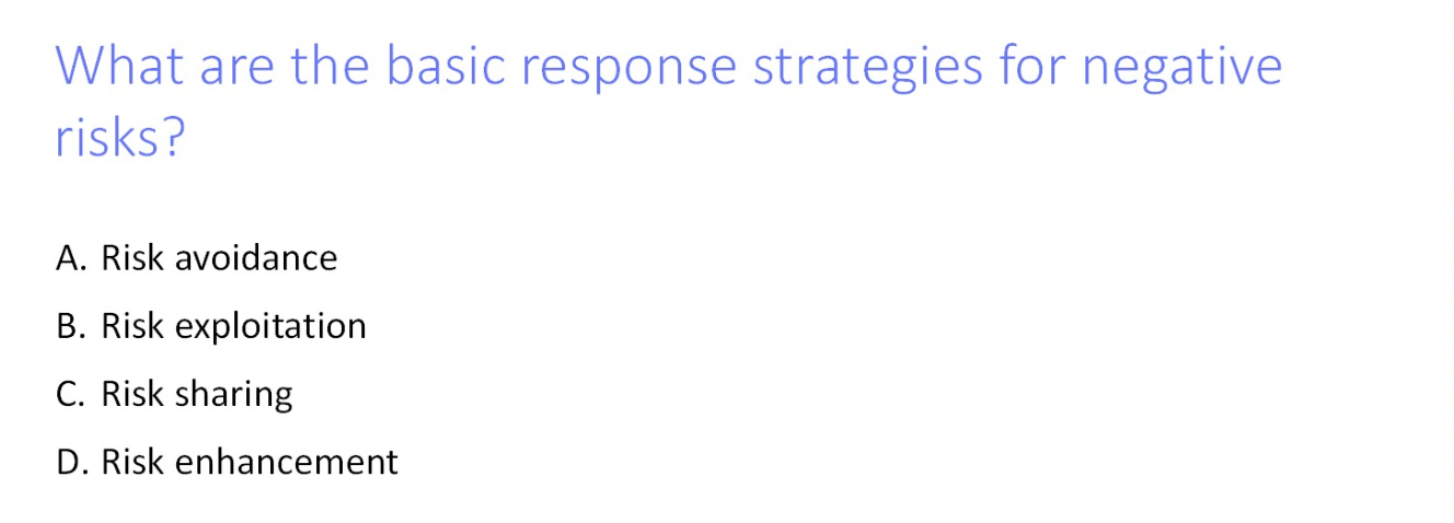 Solved What are the basic response strategies for negative | Chegg.com