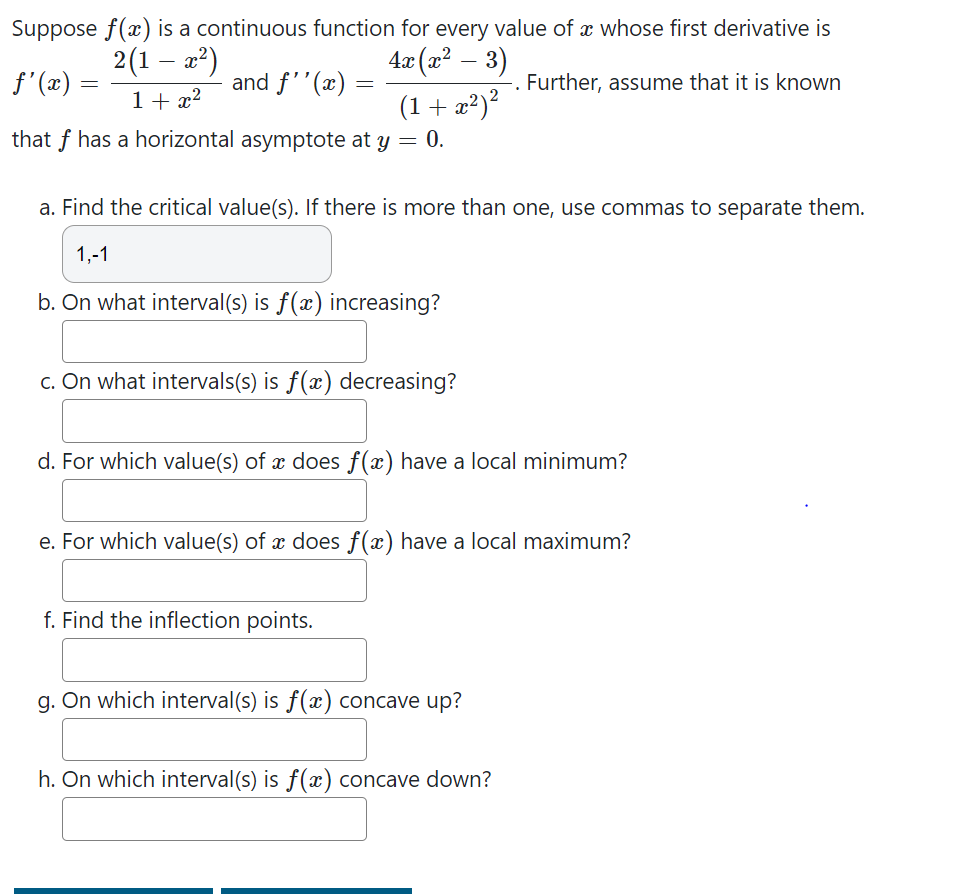 Solved Suppose f(x) is a continuous function for every value | Chegg.com