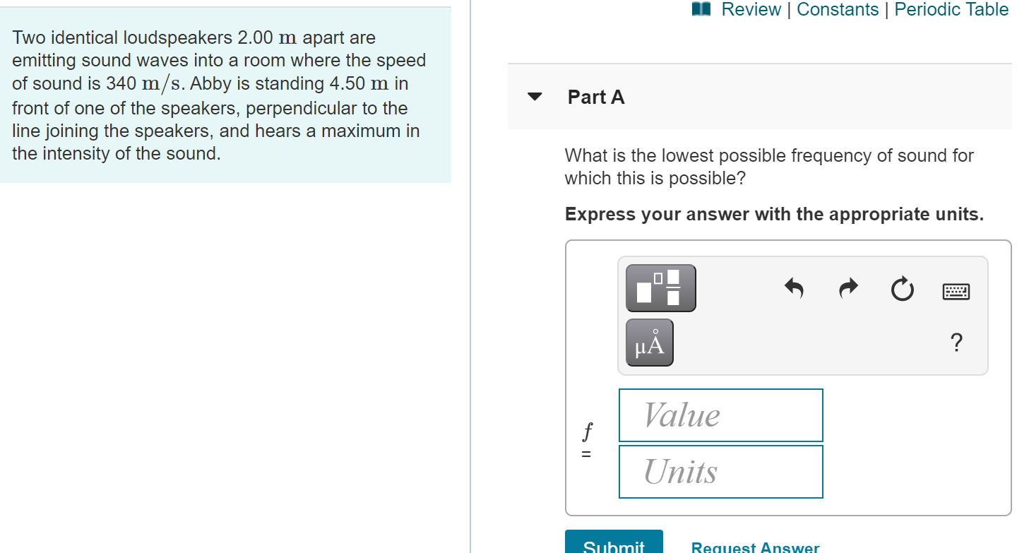 Solved Review | Constants Periodic Table Two identical | Chegg.com