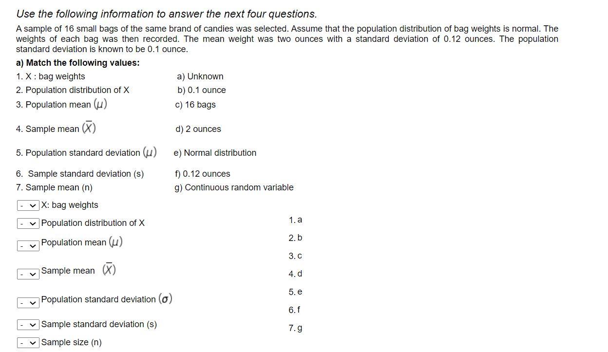 Solved Use the following information to answer the next four | Chegg.com