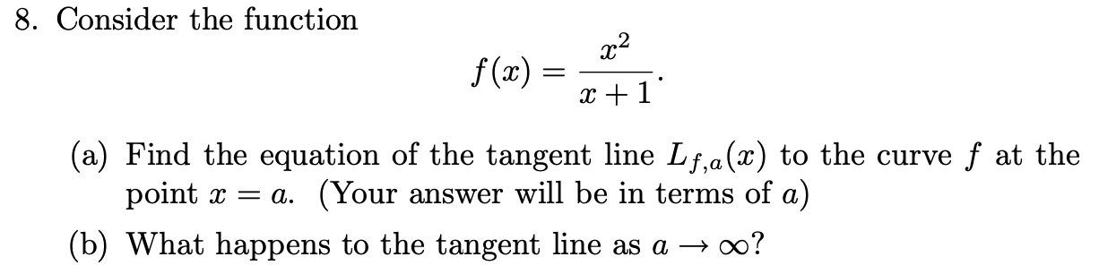 Solved 4. Consider the function f( =)= { me mx + b x2 x