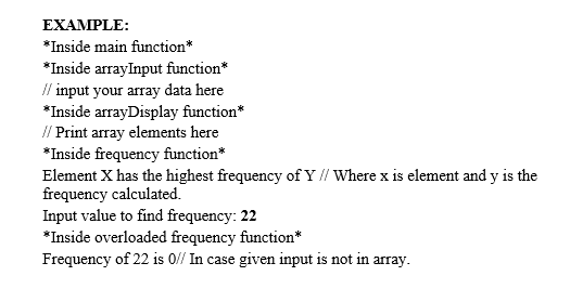 Solved Consider the following function: int frequency(int | Chegg.com