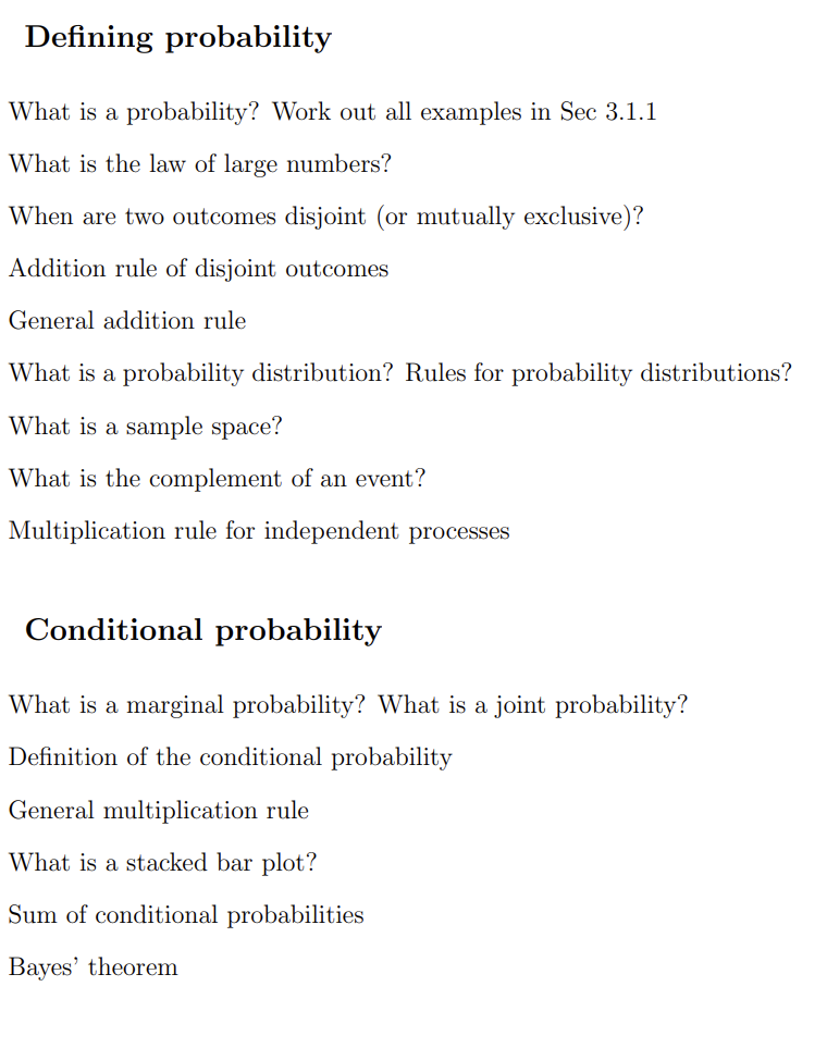 Solved Defining probability What is a probability? Work out | Chegg.com