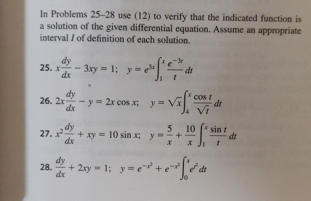 Solved Differential Equations I need help with these | Chegg.com