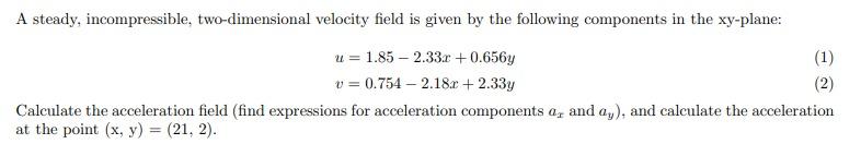Solved u=1.85−2.33x+0.656yv=0.754−2.18x+2.33y Calculate the | Chegg.com