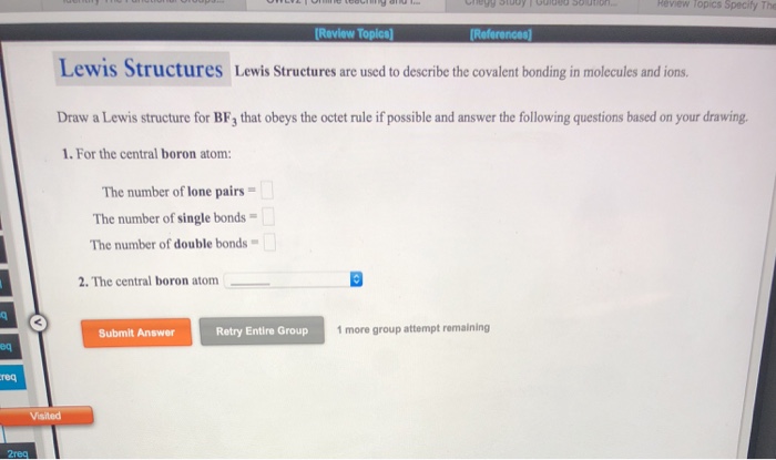 Solved Lewis Structures Lewis Structures are used to | Chegg.com