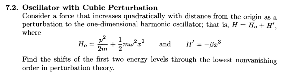 Solved 7.2. ﻿Oscillator with Cubic PerturbationConsider a | Chegg.com