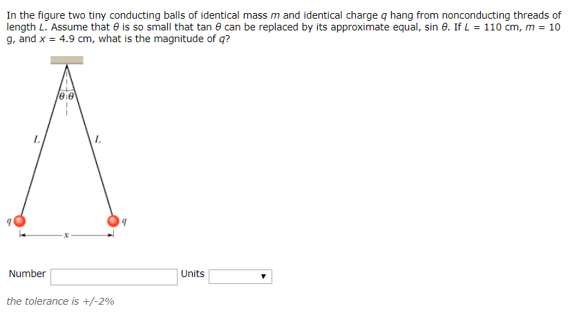 Solved In the figure two tiny conducting balls of identical | Chegg.com