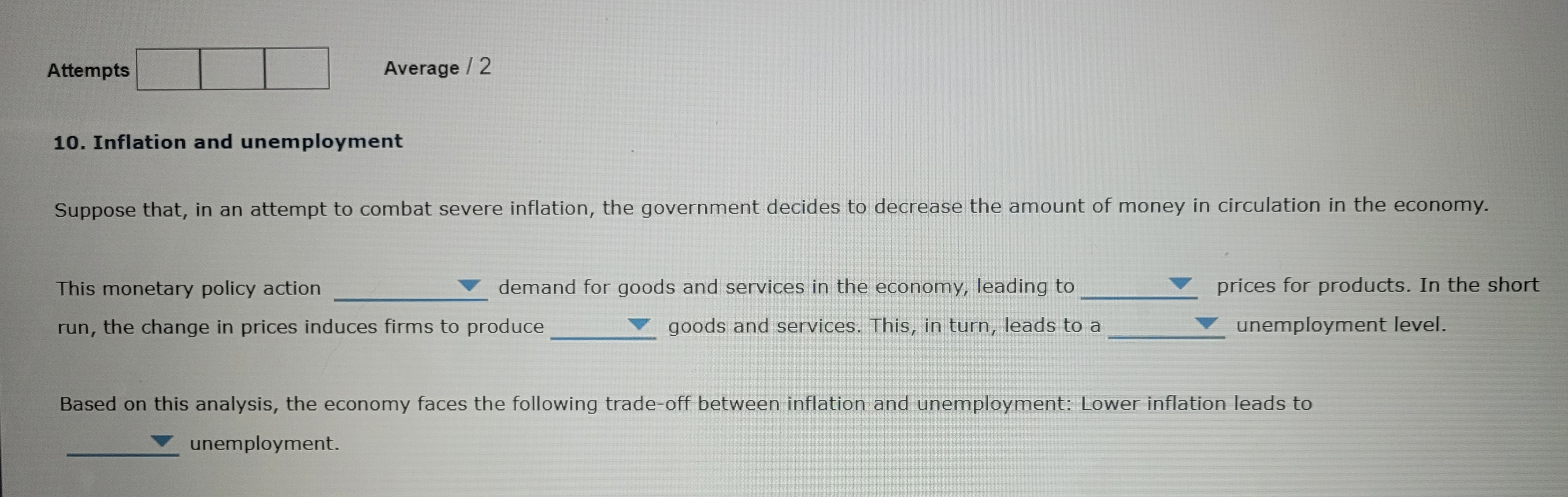 Solved 1st blank options- ﻿decreases or increases2nd blank | Chegg.com