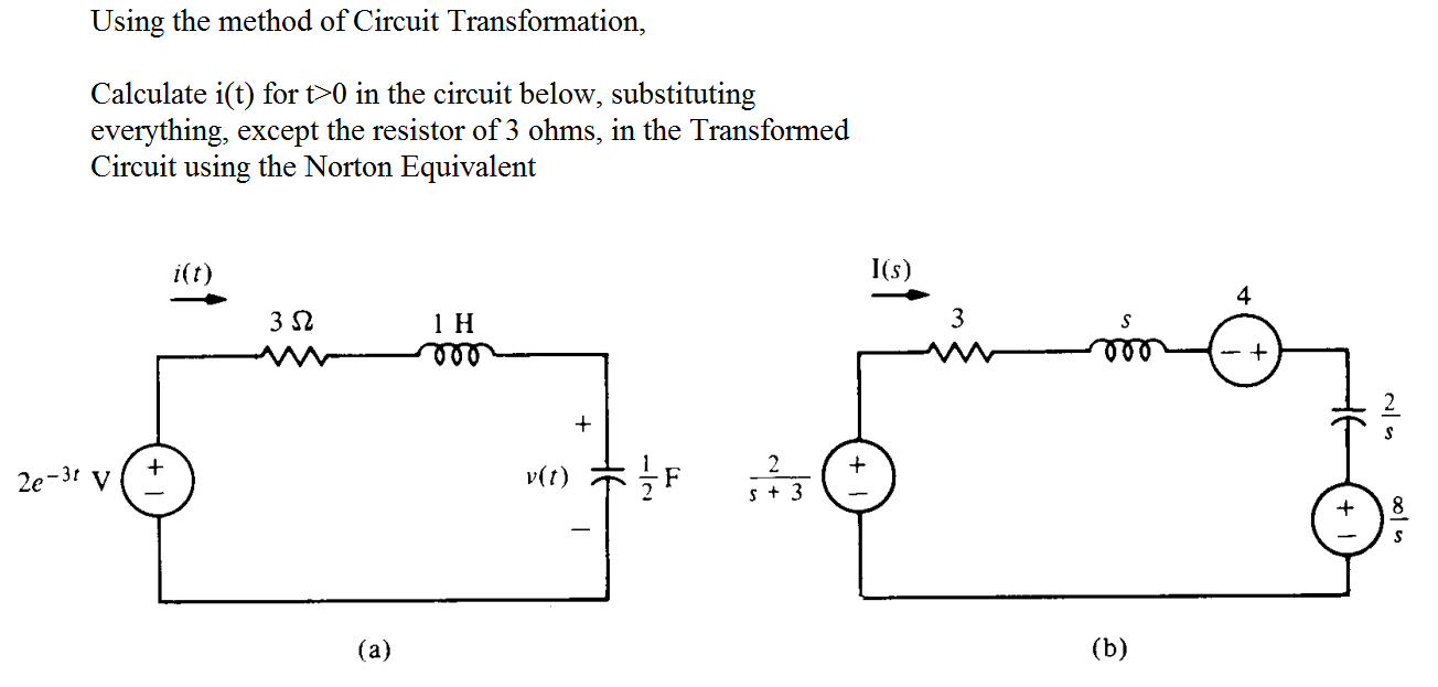 Solved Using the method of Circuit Transformation, Calculate | Chegg.com